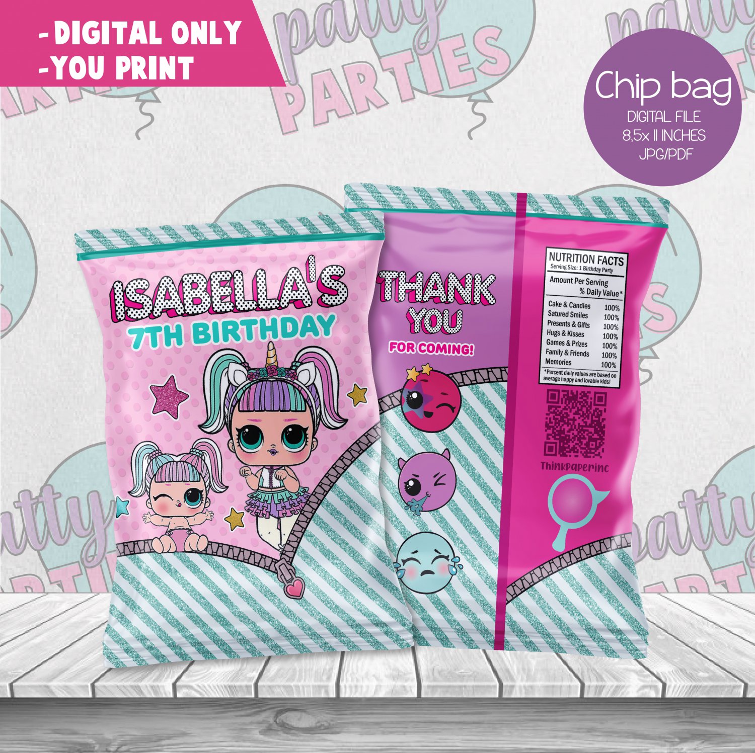 LOL SURPRISE CHIP BAG