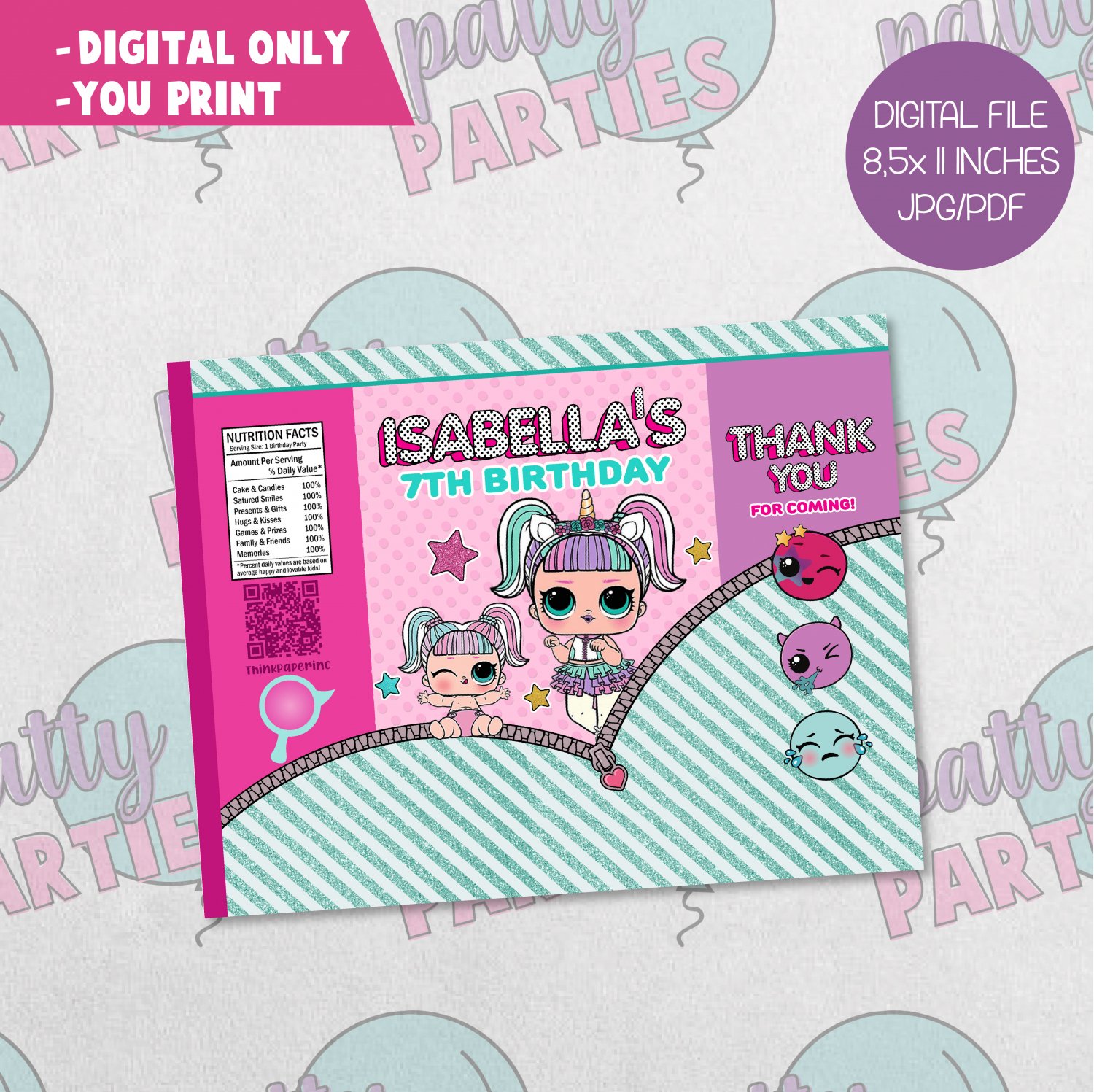 LOL SURPRISE CHIP BAG