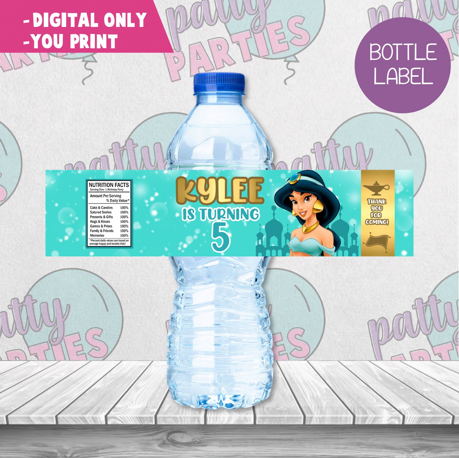 JASMINE BOTTLE LABEL