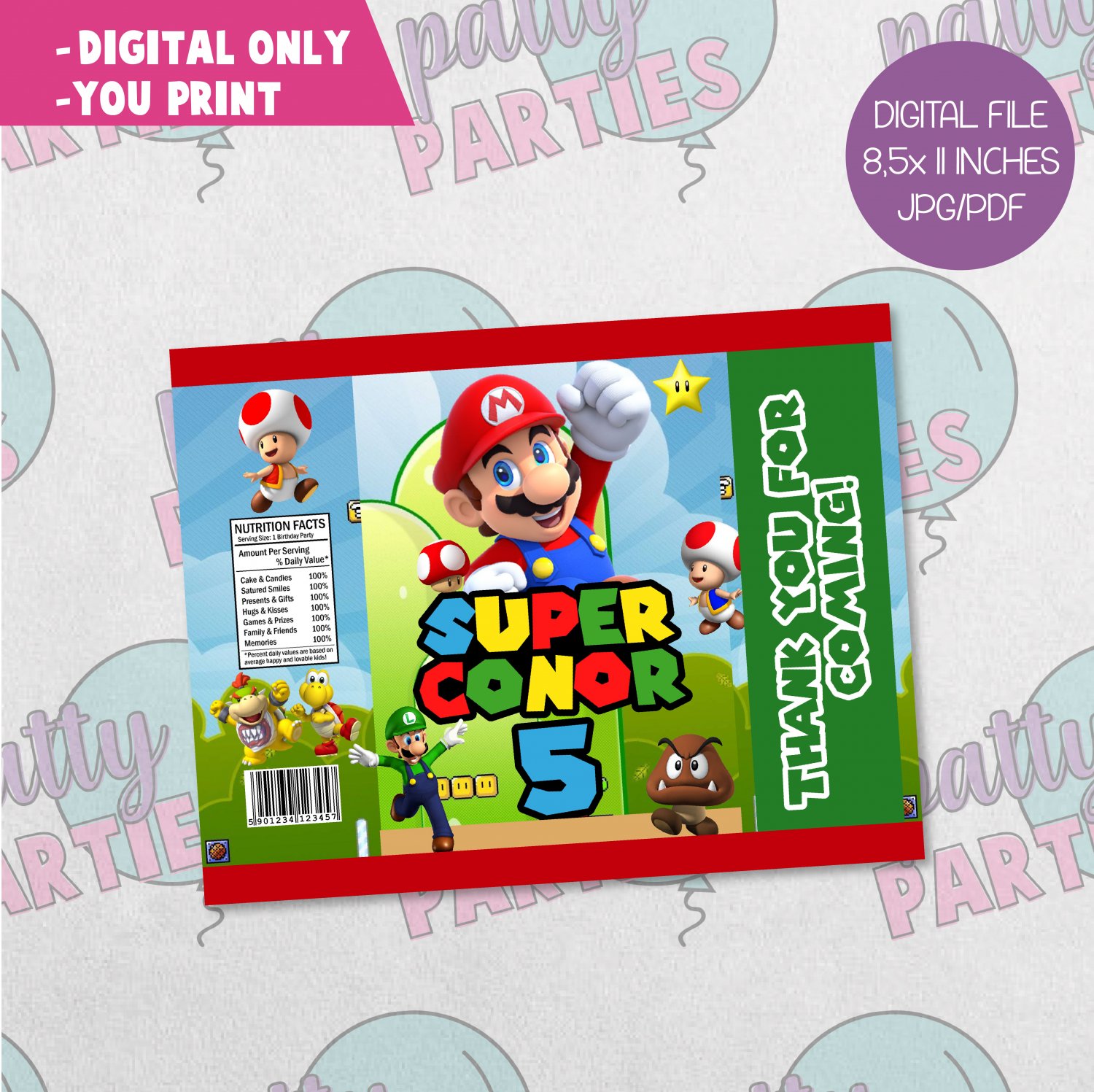 SUPER MARIO CHIP BAG