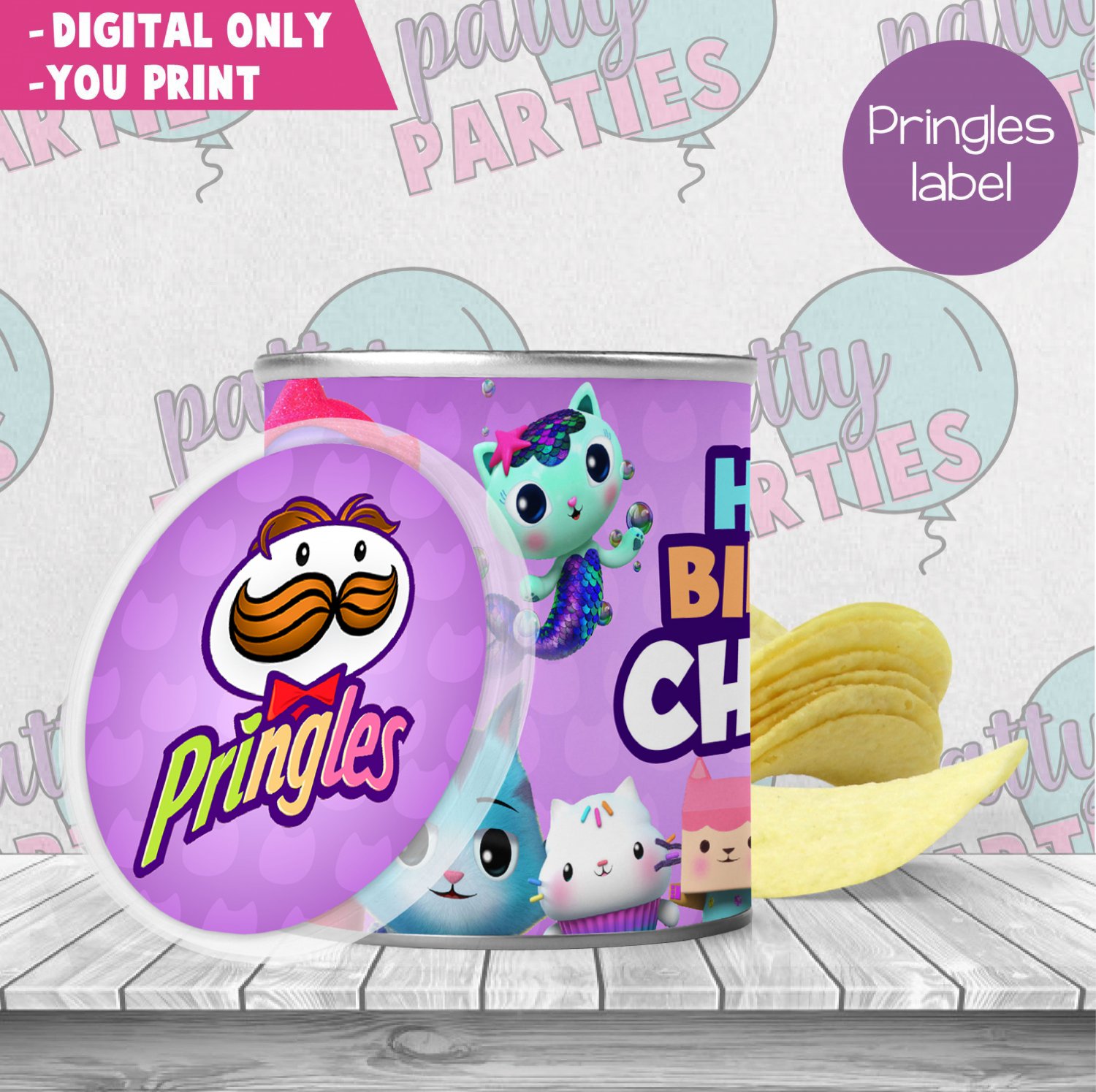 GABBY'S DOLLHOUSE PRINGLES WRAPPER