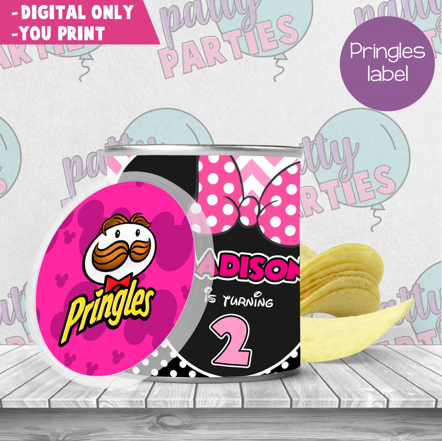 MINNIE MOUSE PRINGLES WRAPPER