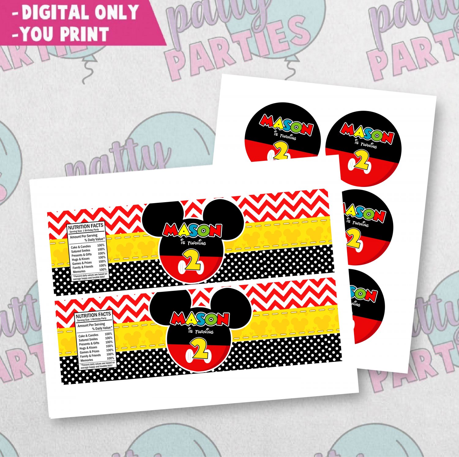 MICKEY MOUSE PRINGLES WRAPPER