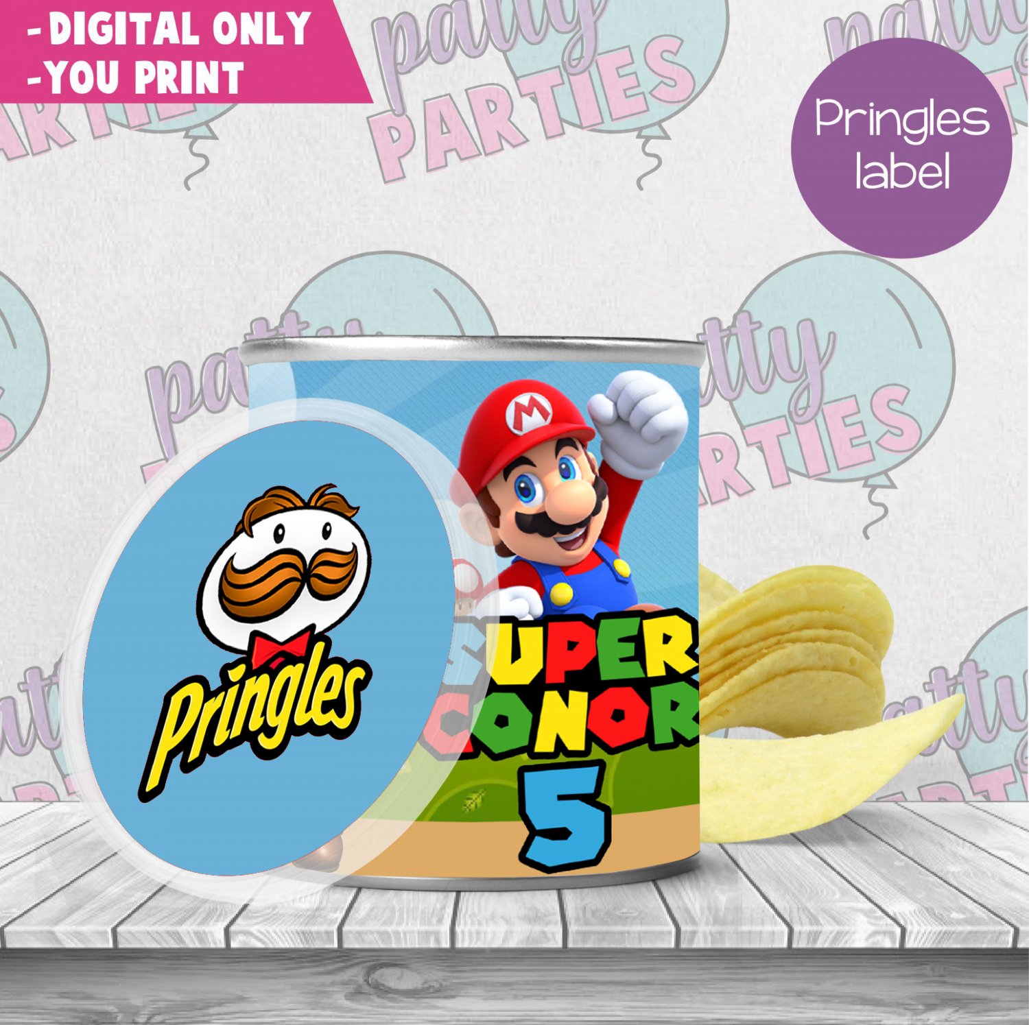SUPER MARIO PRINGLES WRAPPER