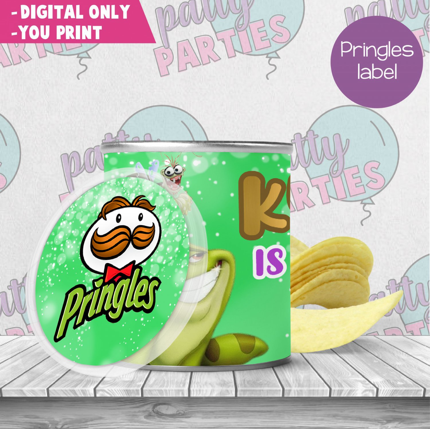PRINCESS TIANA PRINGLES WRAPPER