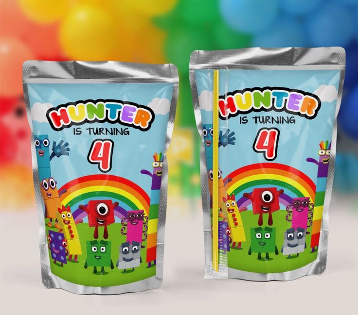 NUMBERBLOCKS JUICE LABEL