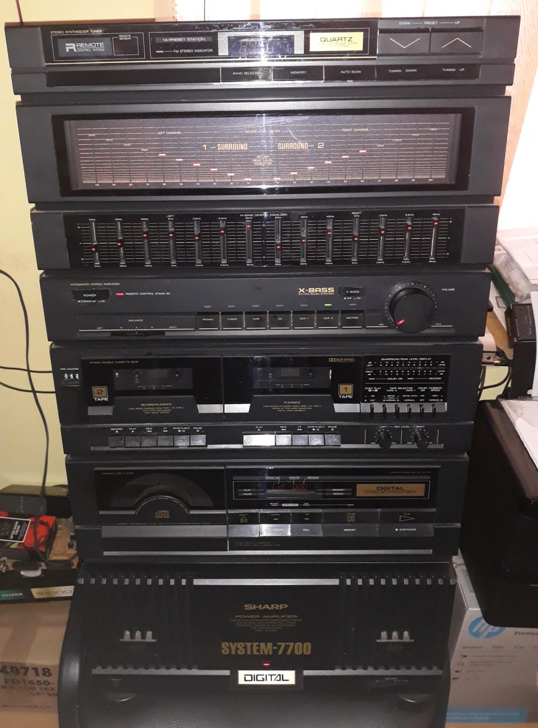 Sharp 7700 Portable Stereo System Music Center