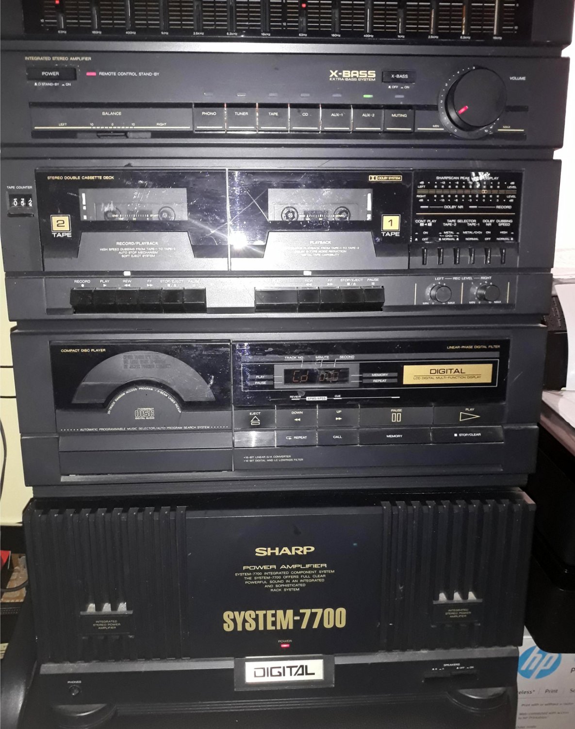 Sharp 7700 Portable Stereo System Music Center
