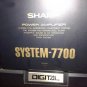 Sharp 7700 Portable Stereo System Music Center