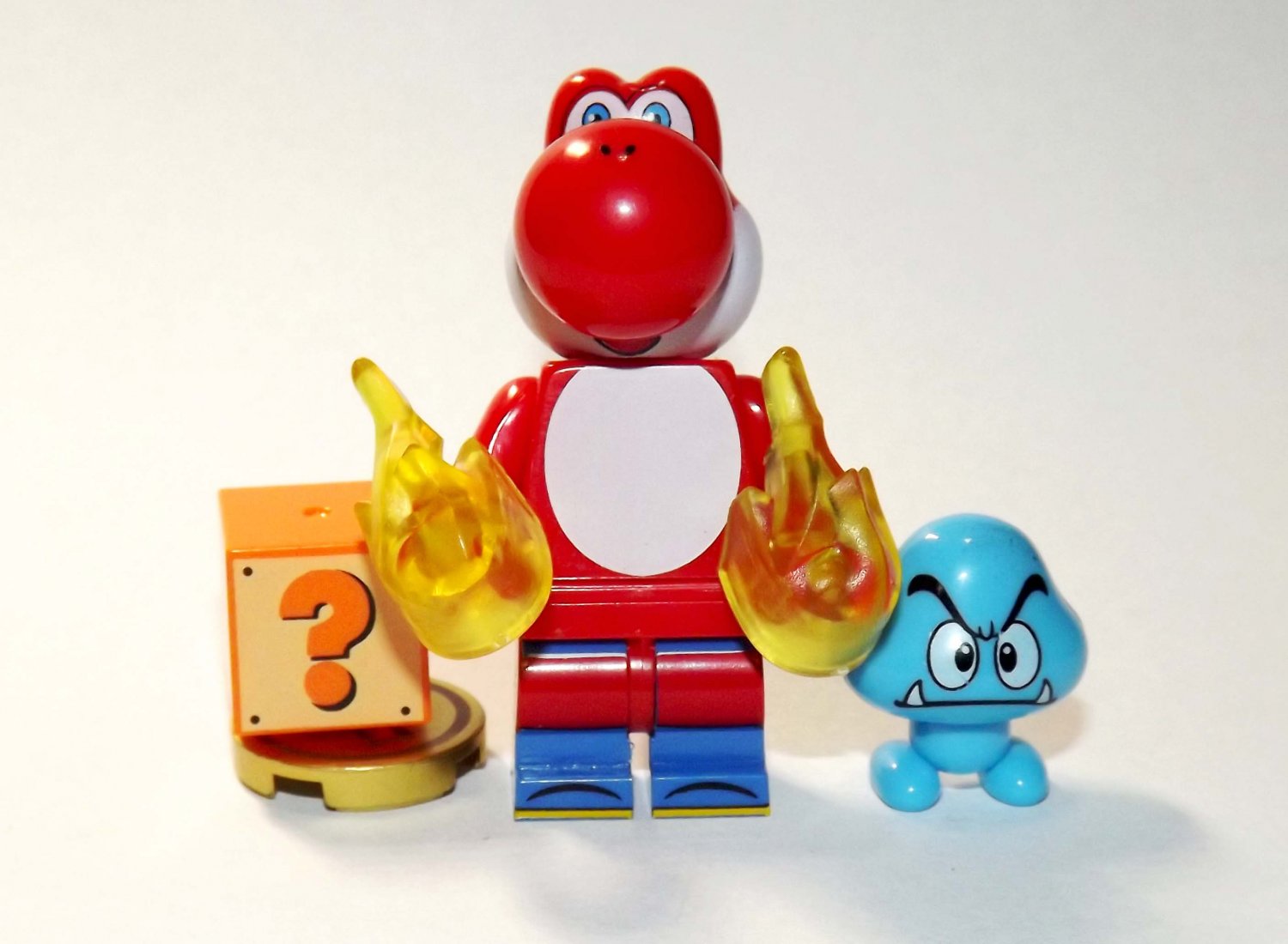 Yoshi Red Deluxe The Super Mario Bros. Movie Custom Minifigure Bricks ...
