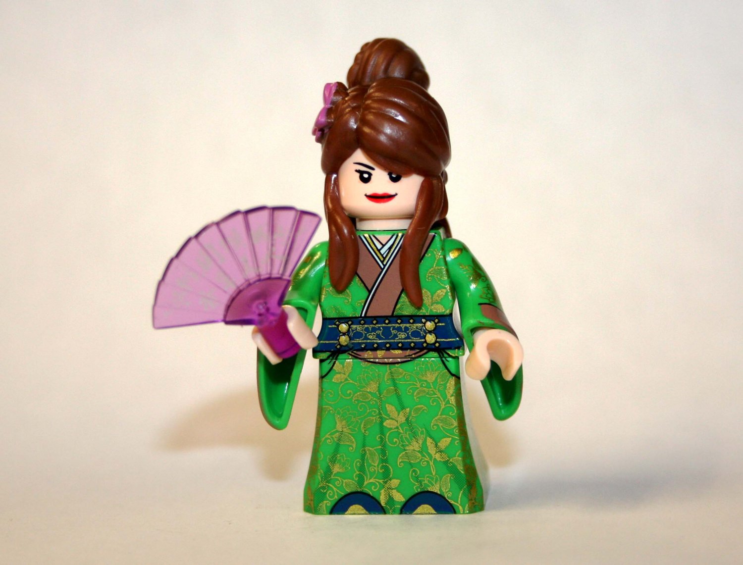Chinese Woman in traditional Green dress and fan Custom Minifigure ...
