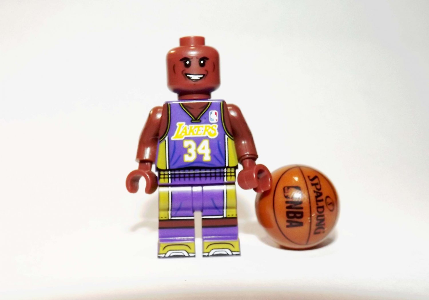 Shaquille O'Neal Lakers #34 NBA Basketball Custom Minifigure Bricks ...