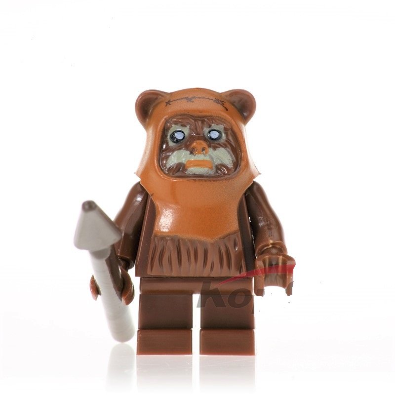 Wicket Ewok Star Wars Custom Minifigure Bricks Semut Toys