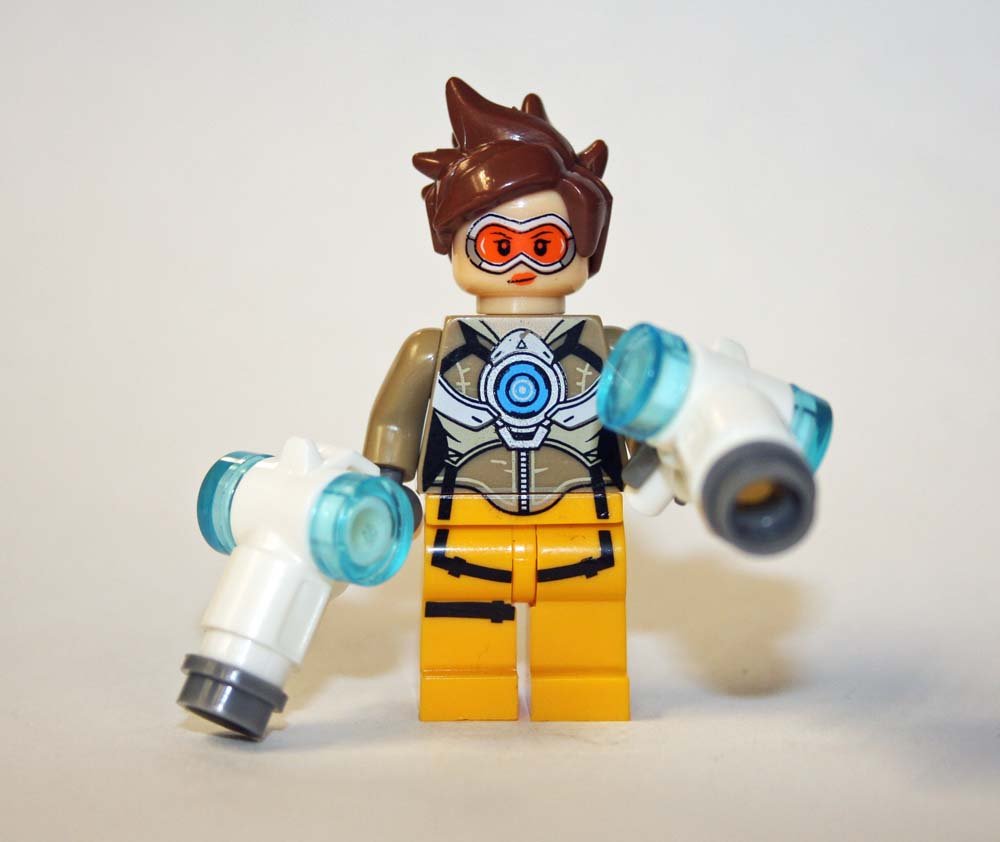 Tracer Overwatch Video Game Custom Minifigure Bricks Semut Toys