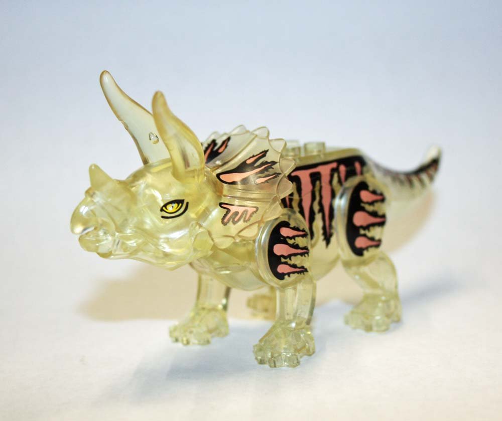 Triceratops clear Dinosaur Jurassic World Custom Minifigure Bricks ...