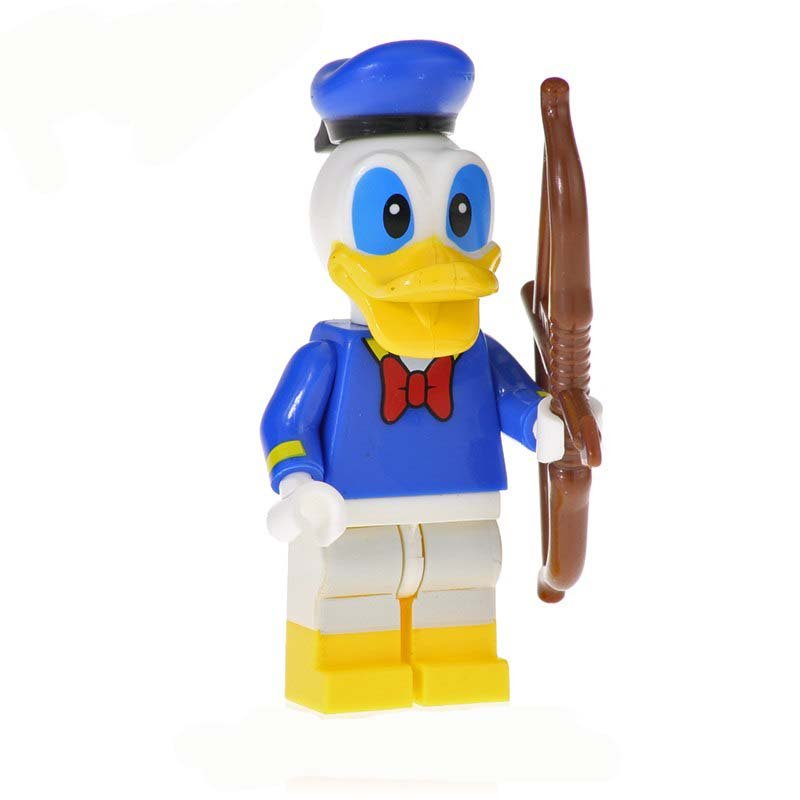 Donald Duck Disney cartoon Custom Minifigure Bricks Semut Toys