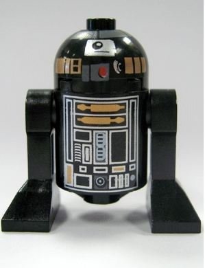 Black R2 Star Wars Droids Custom Minifigure Bricks Semut Toys