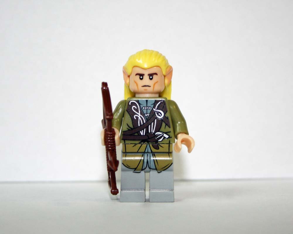 Legolas Elf LOTR Lord of the Rings Hobbit Custom Minifigure Bricks ...