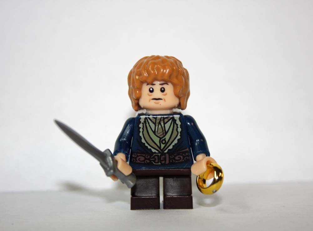 Bilbo Baggins Hobbit LOTR Lord of the Rings Custom Minifigure Bricks ...