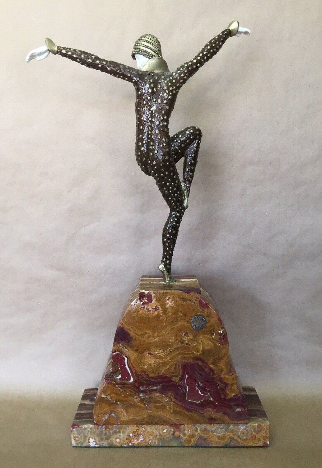 ANTIQUE DEMETRE CHIPARUS DANCER OF KAPURTHALA BRONZE SCULPTURE ...