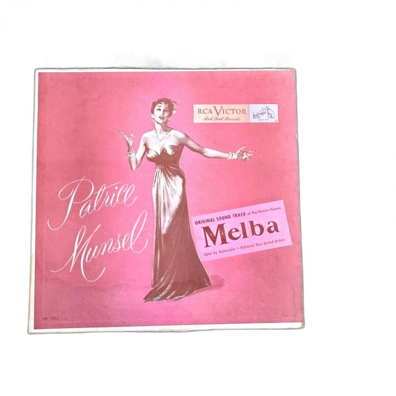 Patrice Munsel Melba Original Soundtrack LP Vinyl RCA LM-7012 10" disc VG+ 1953