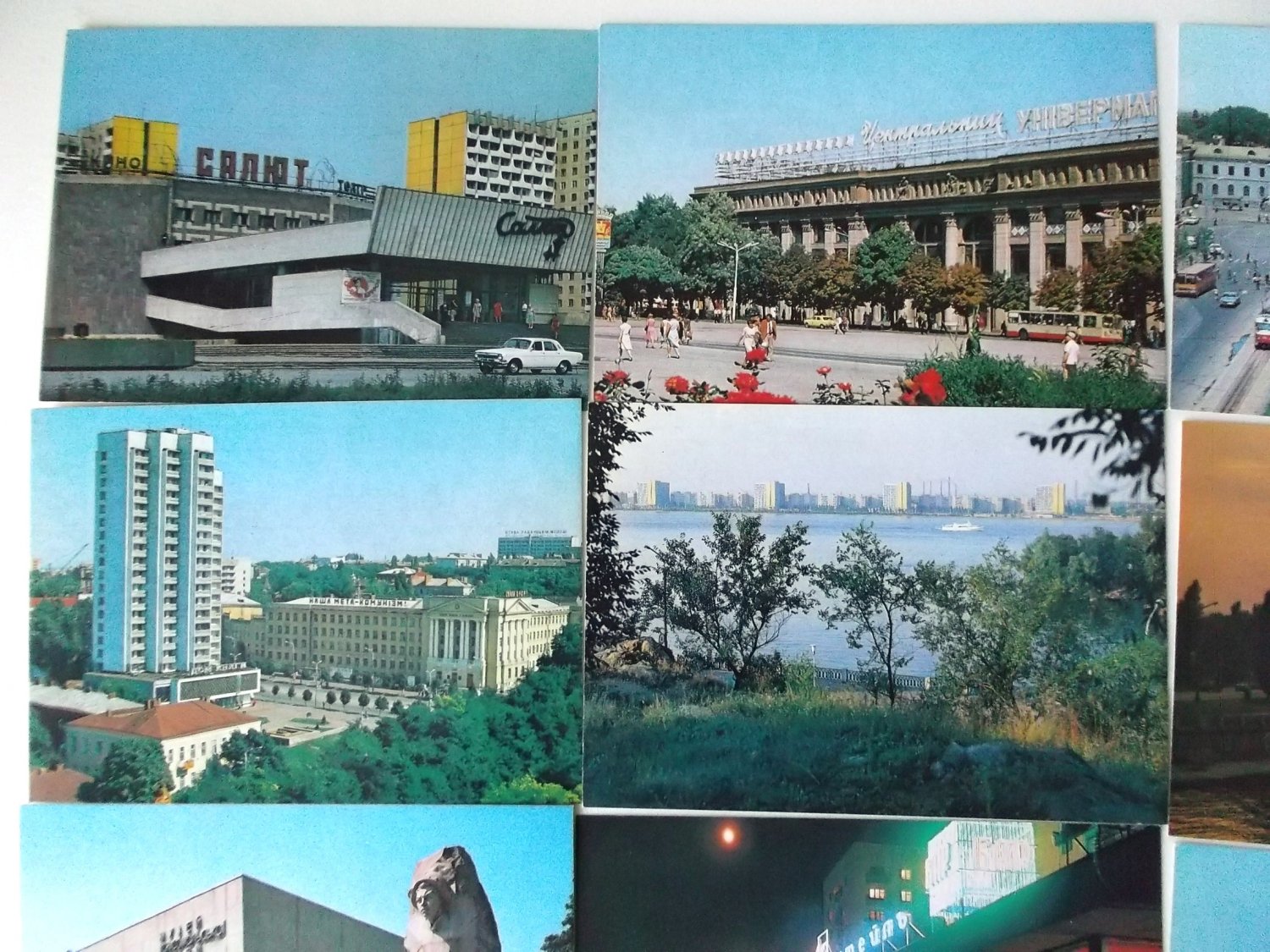 Dnipro Dnepr Dniepropetrovsk Ukrainian City Vintage Photo Postcards ...