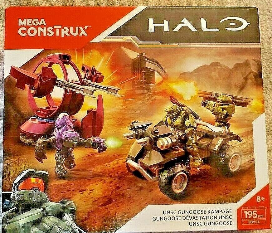 Mega Construx Halo UNSC Gungoose Rampage Building Set Covenant