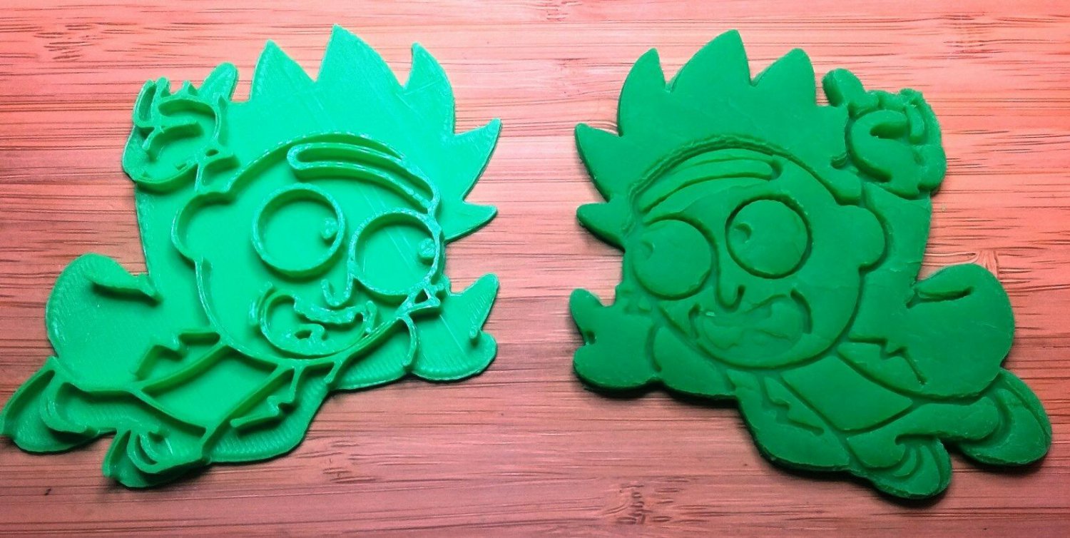 Rick and Morty - Tiny Rick Cookie Cutter - Choice of Sizes - 3D Printed ...