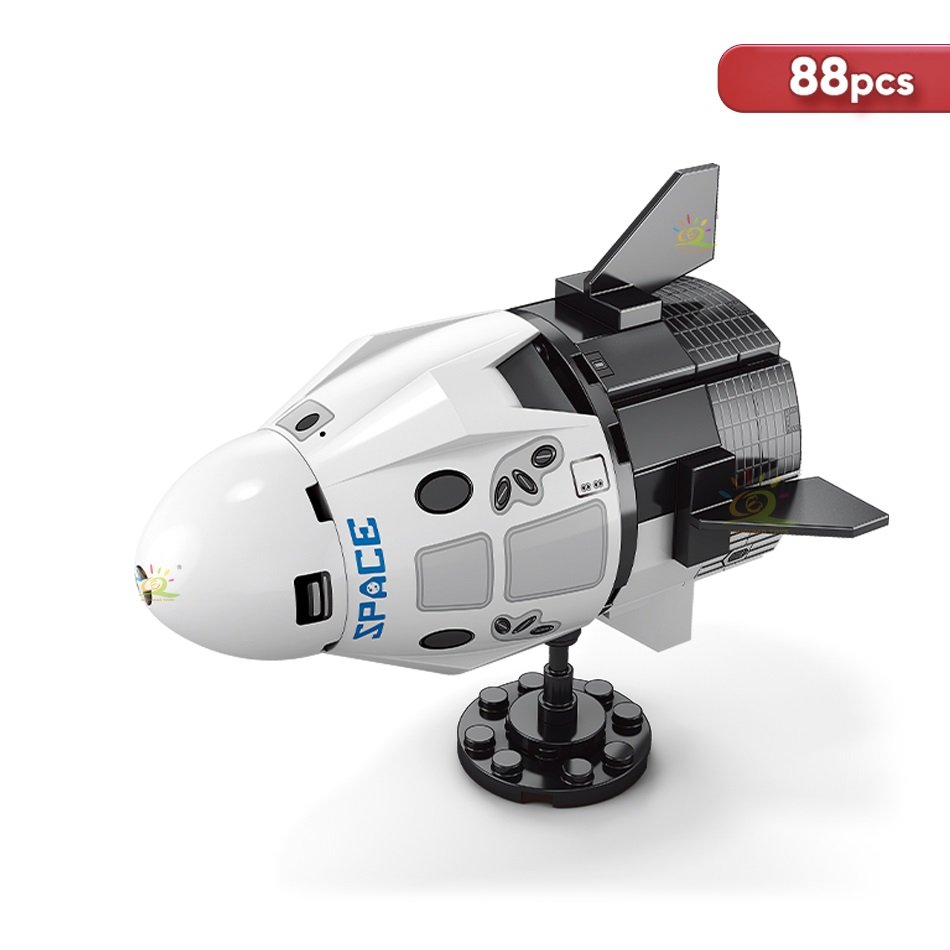 Mini Aviation Manned Rocket Building Blocks Space Aerospace Station ...