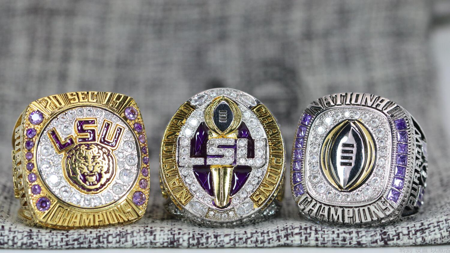 3 pcs Set Louisiana State University (LSU) NCAA SEC CFL National ...