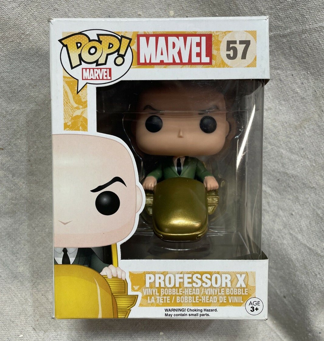 Funko POP! Marvel Professor X Vinyl Bobble Head #57 Vaulted Protector