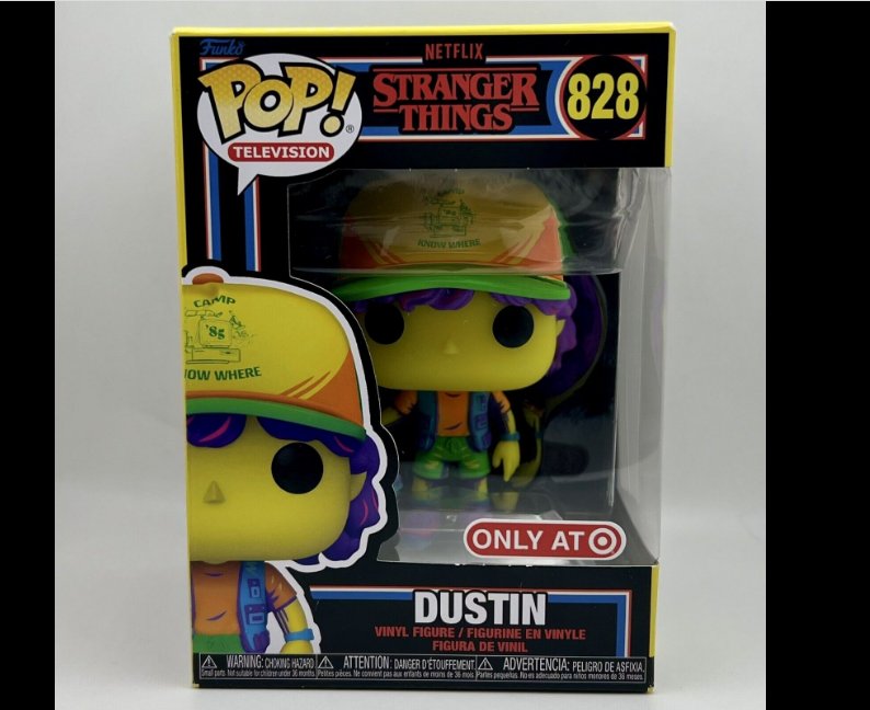 Funko Pop Television Stranger Things Dustin #828 Black Light Target ...