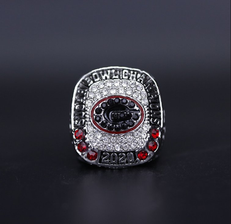 2020 Georgia Bulldogs Rose Bowl National Team Championship Ring 11 size ...
