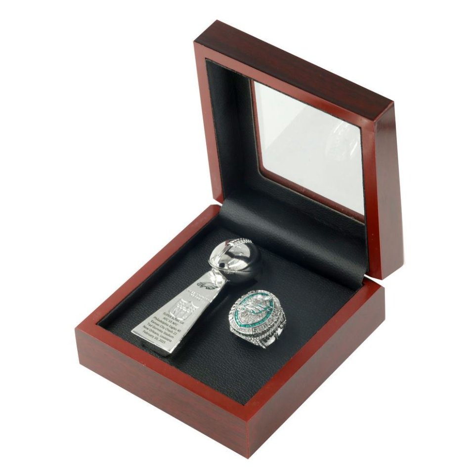 2024 Super Bowl Philadelphia Eagles Championship Ring with Trophy 8-14S ...