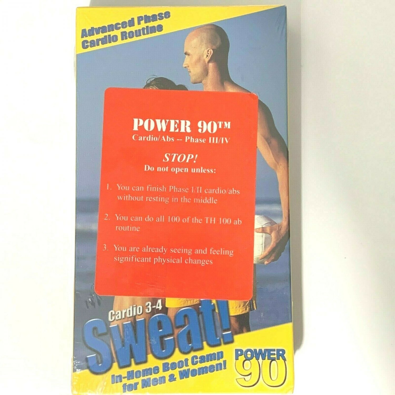Power 90 Sweat! Cardio 3-4: VHS Advanced Phase Cardio Routine Beach ...