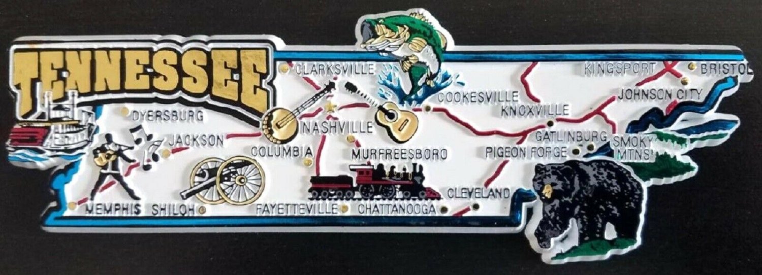 Tennessee Jumbo State Fridge Magnet