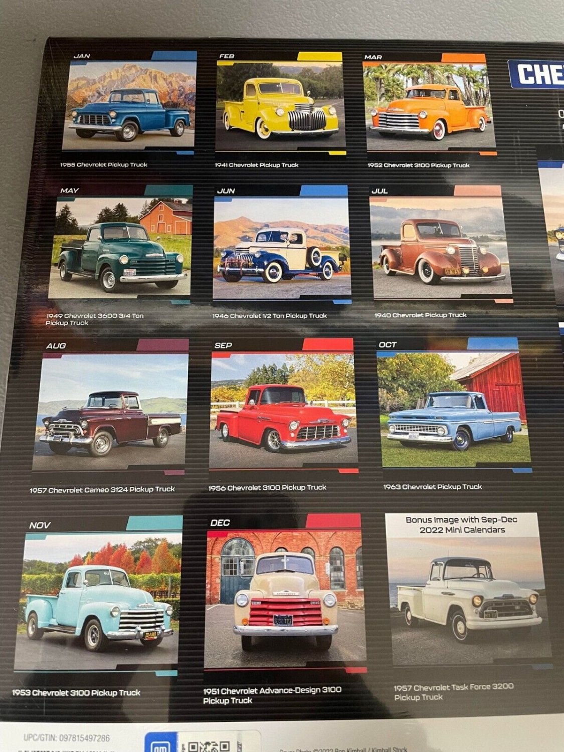 2023 Chevy Pickups Calendar
