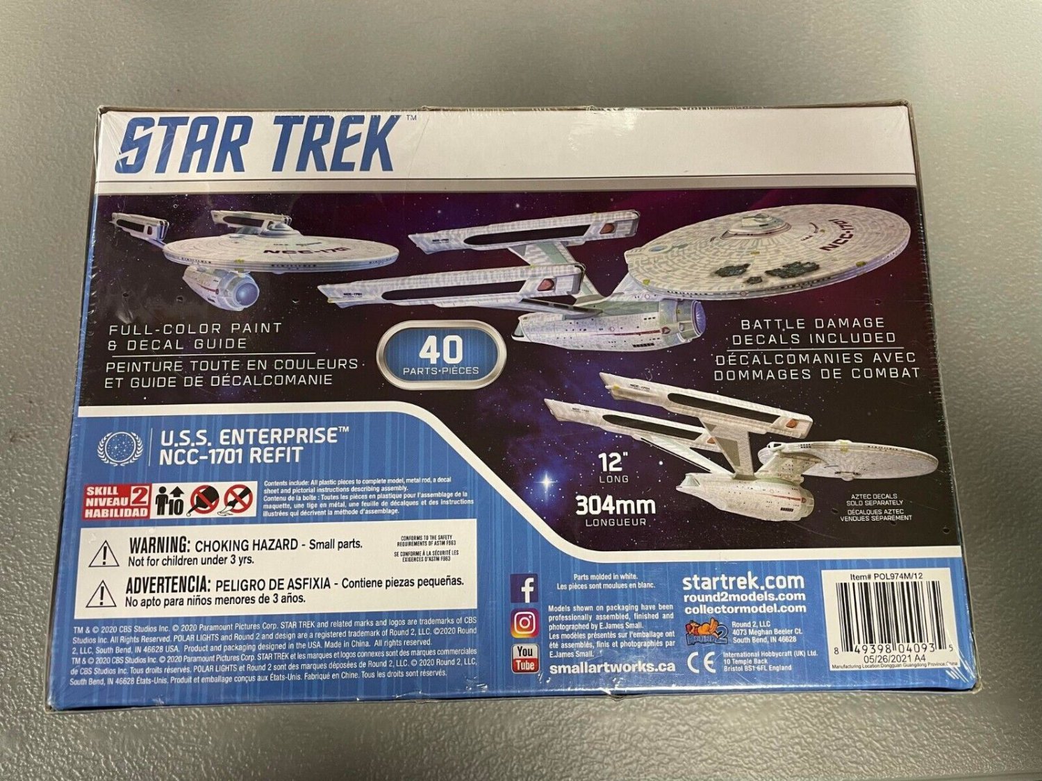 Star Trek U.S.S Enterprise NCC-1701 Refit, The Wrath of Khan Model Kit