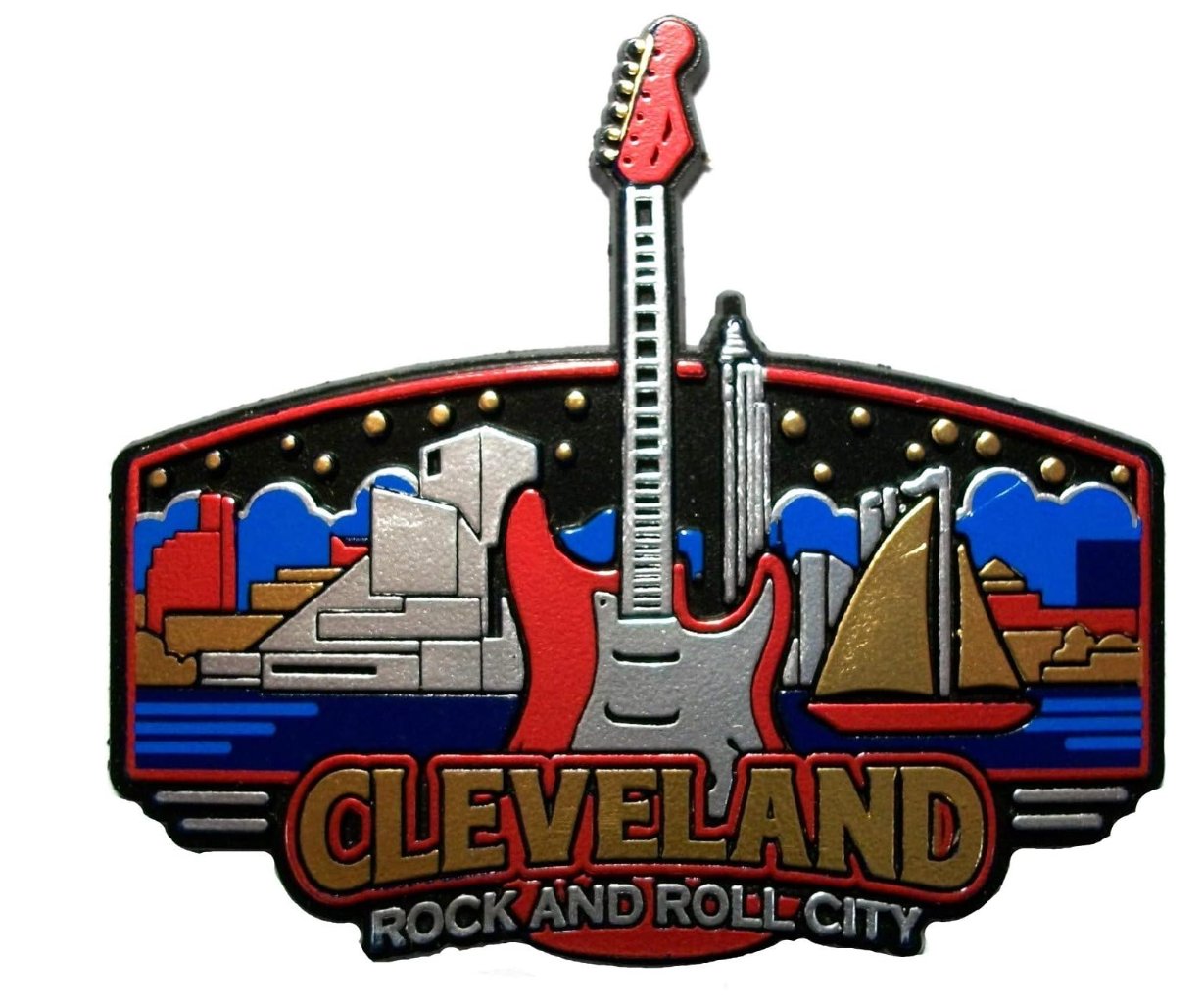 Cleveland Ohio Skyline Fridge Magnet