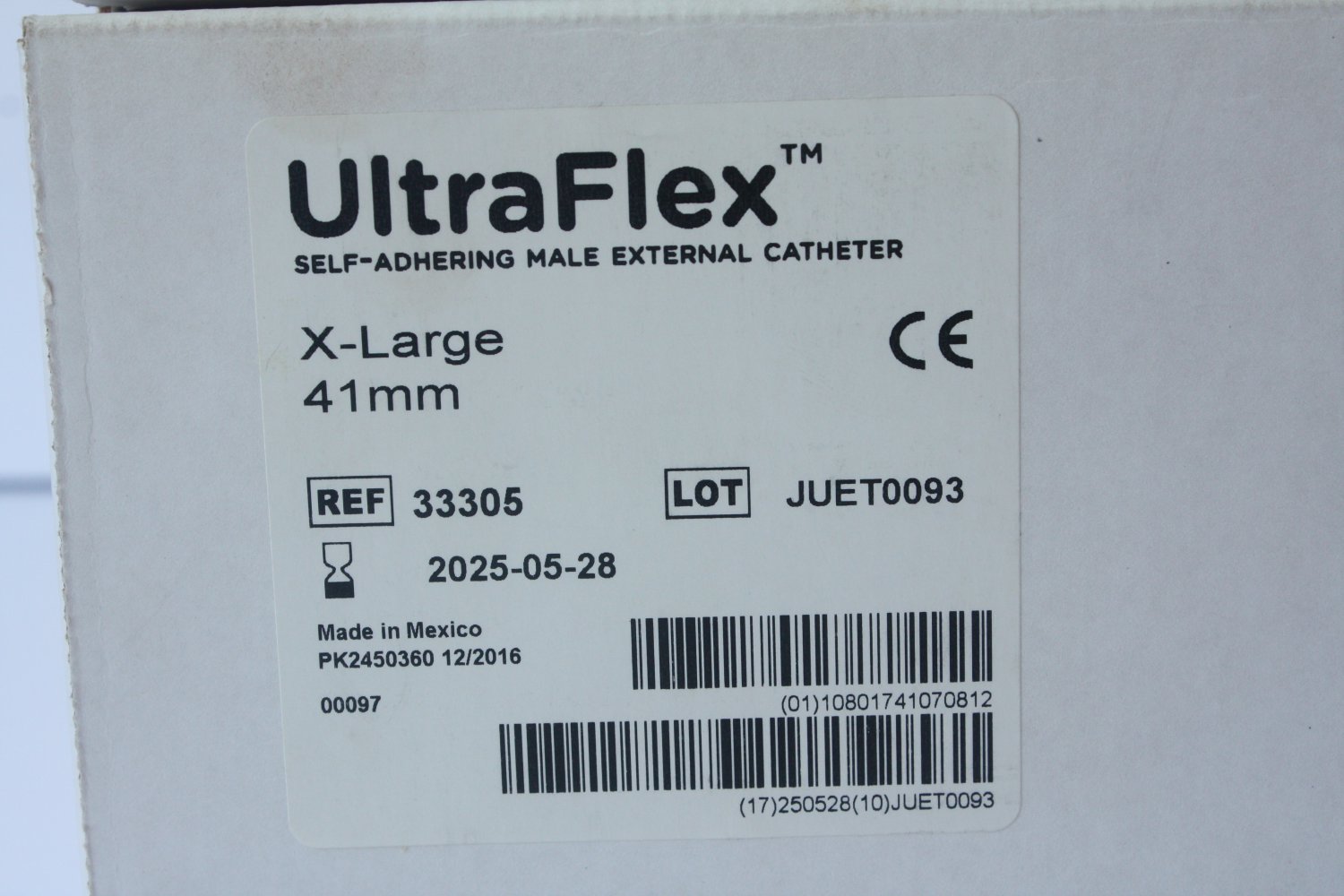 Bard Care Self-Adhering XLARGE 41mm male External Catheter 30ct 33305