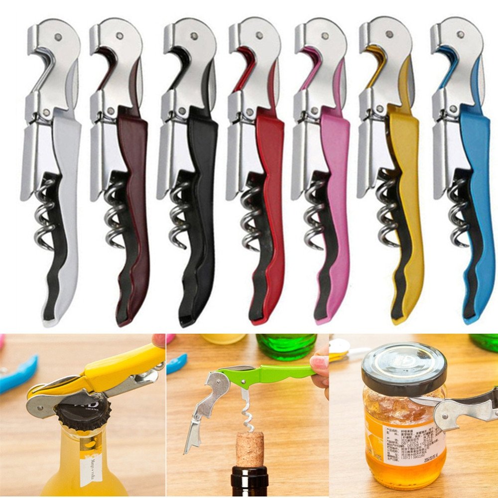 Creative Bottle Opener Stainless Steel Corkscrew Bottle Can Remover ...