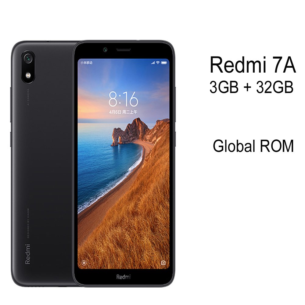Global Rom Xiaomi Redmi 7A 3GB+32GB Smartphone Snapdargon 439 4000mAh ...