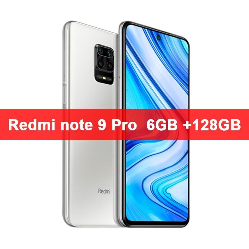 Xiaomi Redmi Note 9 Pro 6GB 128GB NFC Global Version Smartphone 720G Octa Core 64MP 6.67” 5020mA