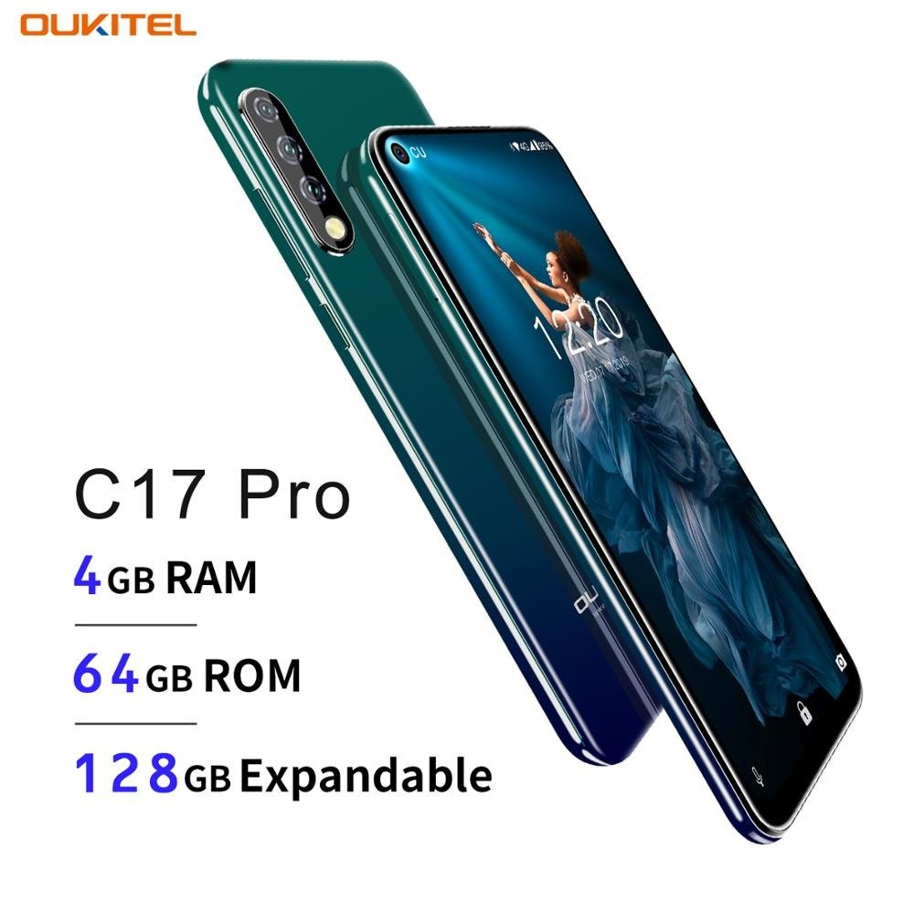 OUKITEL C17 Pro 4G Smartphone 4GB+64GB Octa Core Android 9 Triple Rear ...