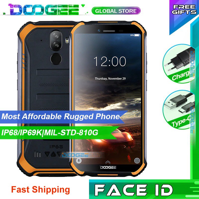 Doogee S40 Lite Rugged Mobile Phone 2GB 16GB Quad Core 5.5" 4650mAh 8 ...
