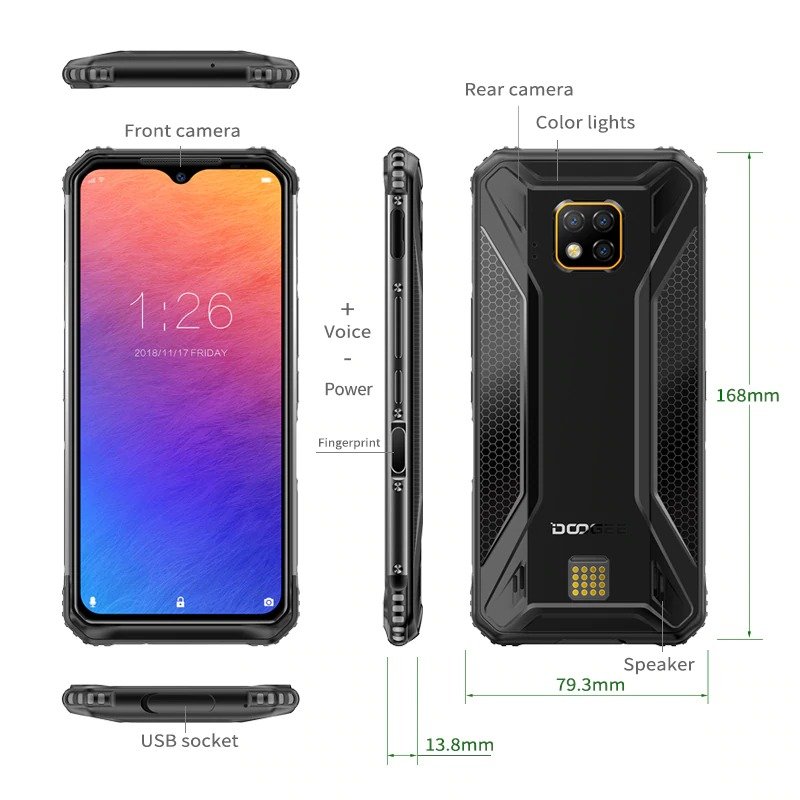 Doogee S95 Pro Modular Rugged Phone 8GB 128GB Smartphone 6.3" Helio P90 ...