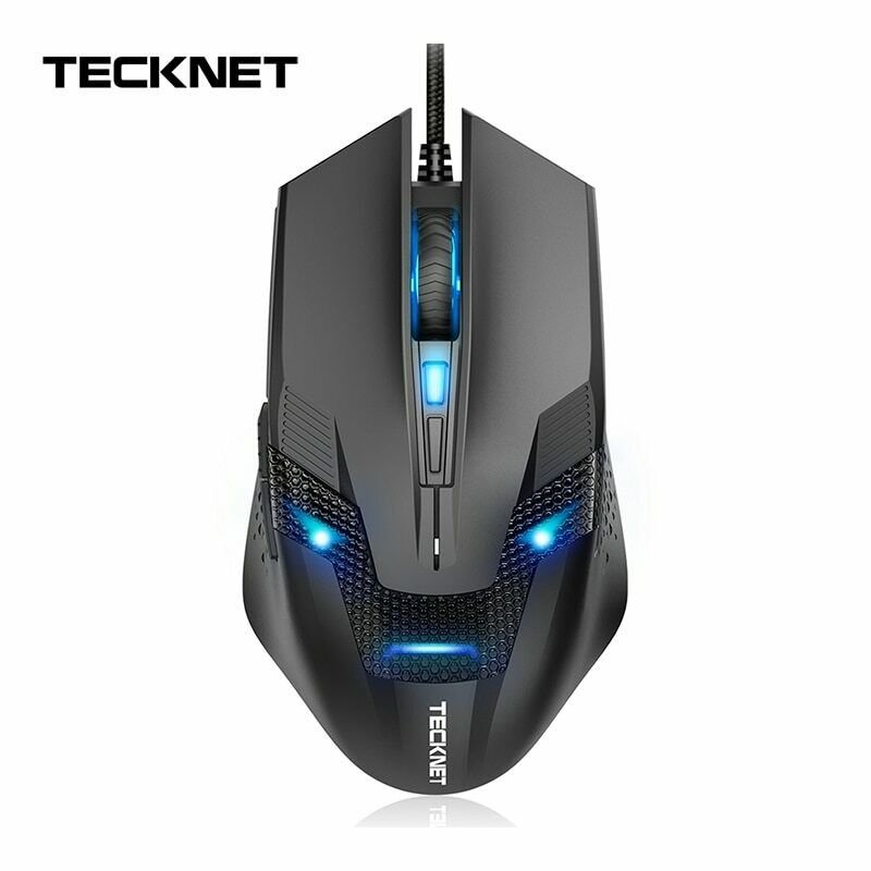 TeckNet RAPTOR Optical Mice 4800DPI Wireless Gaming Mouse 3200DPI Wired ...