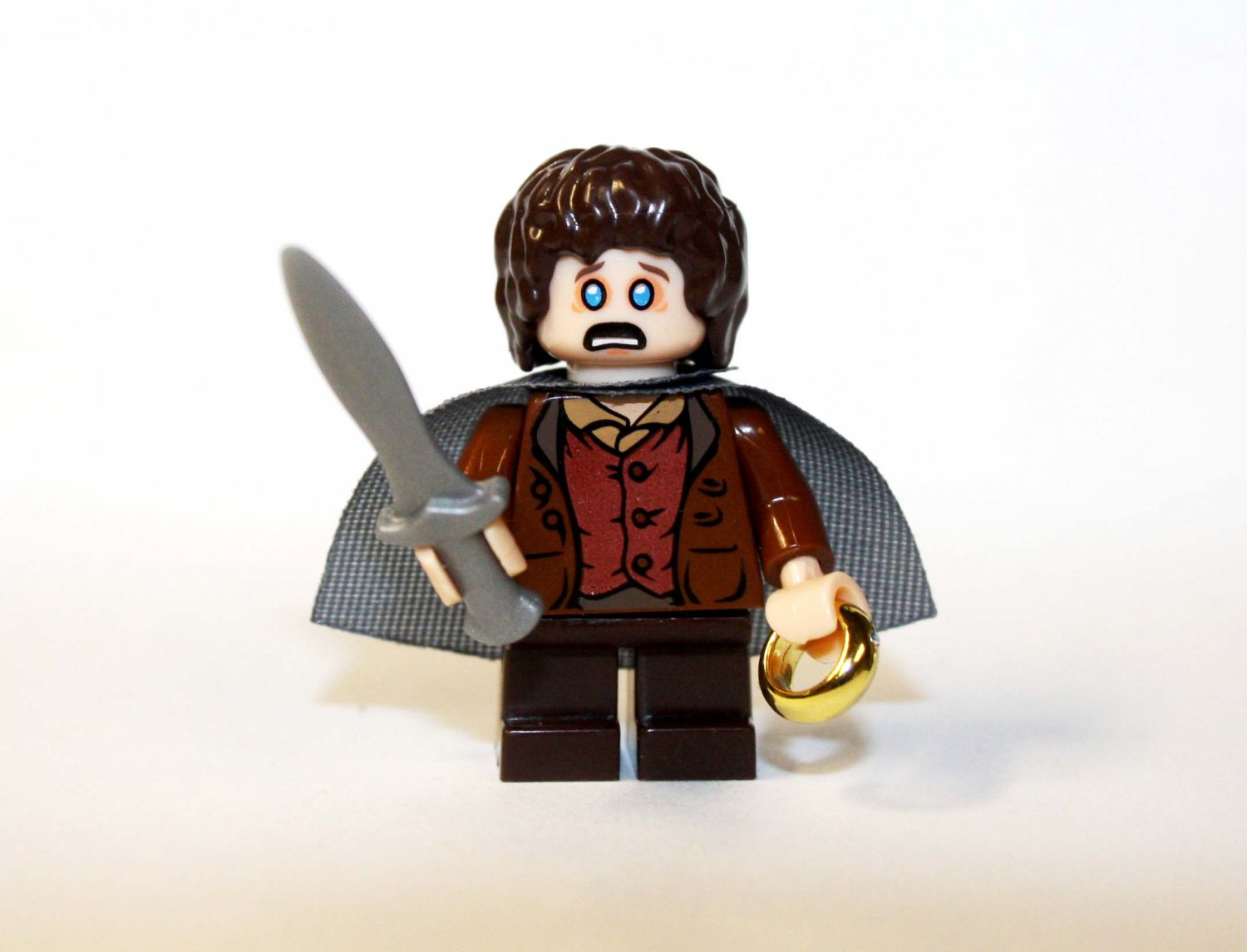 Frodo Baggins brown Hobbit LOTR Lord of the Rings Minifigure