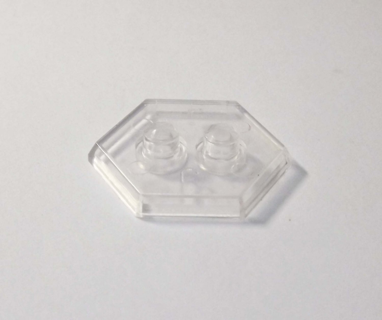 Clear transparent minifigure stand base