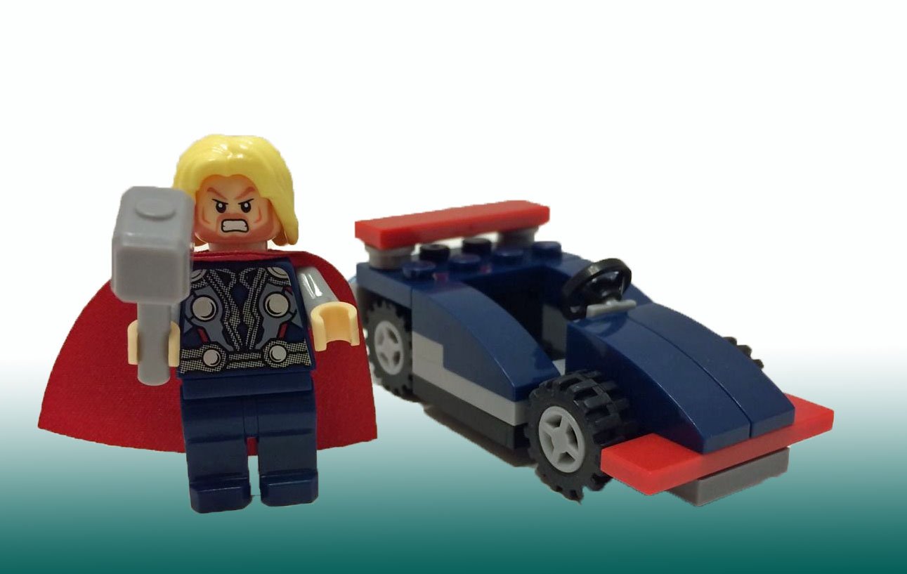 Thor and Car set Comic Minifigure